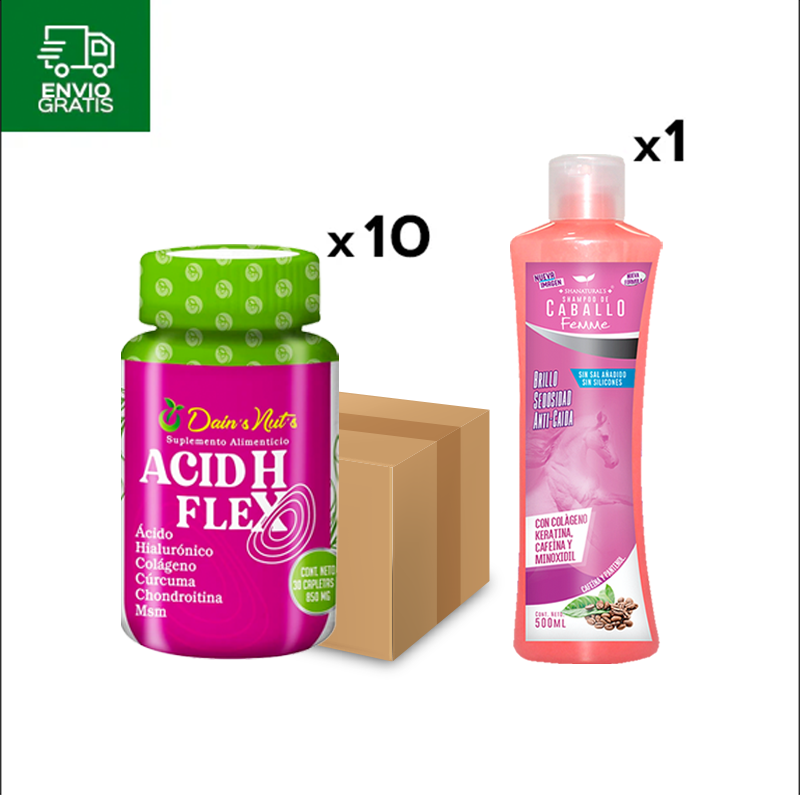 10 Acid H Flex + 1 Shampoo Femme – Vida es Primero